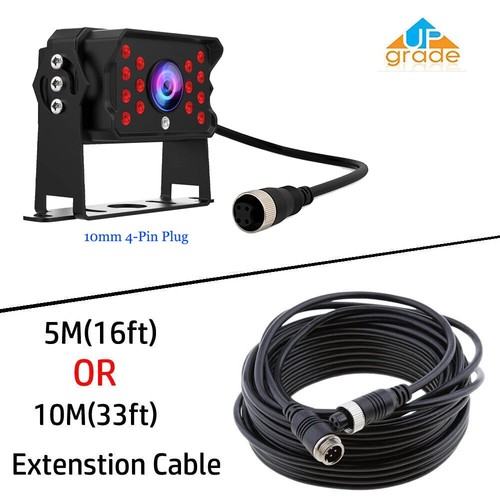 4-Pin Aviation Car Truck RV Rear View Backup Camera /4Pin Extension ...
