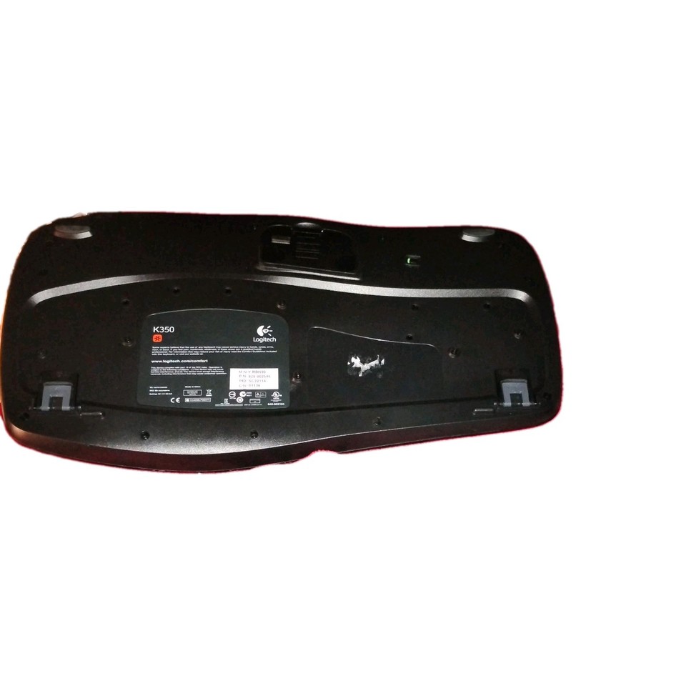 Logitech K350 Wireless Keyboard Comfort Wave Ergonomic No Unifying ...