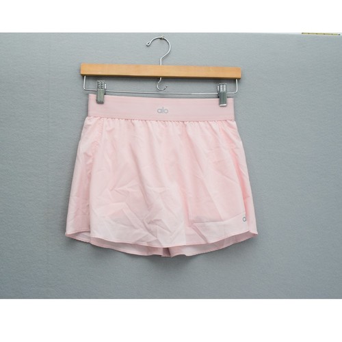 Alo Match Point Pale Pink Skirt Small Shorts Tennis Golf Athleisure ...