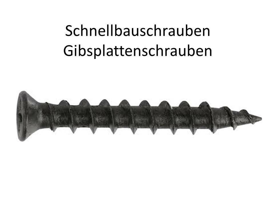 Schnellbauschrauben Trockenbau Gipskarton Fein/Grob/Gips/Fräsrippen ...