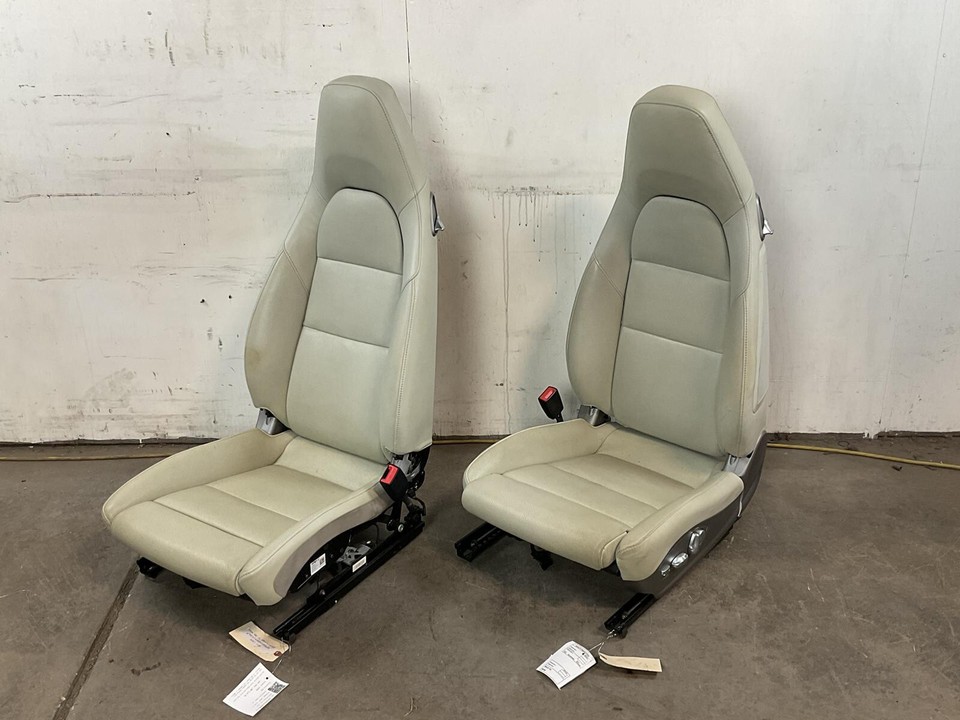 2014-2016 Porsche Cayman Seat Set Agate Pebble Grey 98823 | eBay