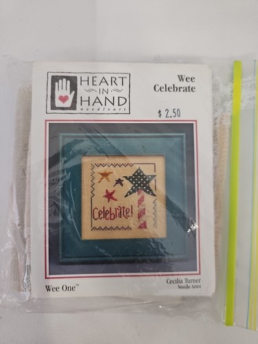 Cross Stitch Heart In Hand Pack Wee Celebrate And Wee Hope | eBay