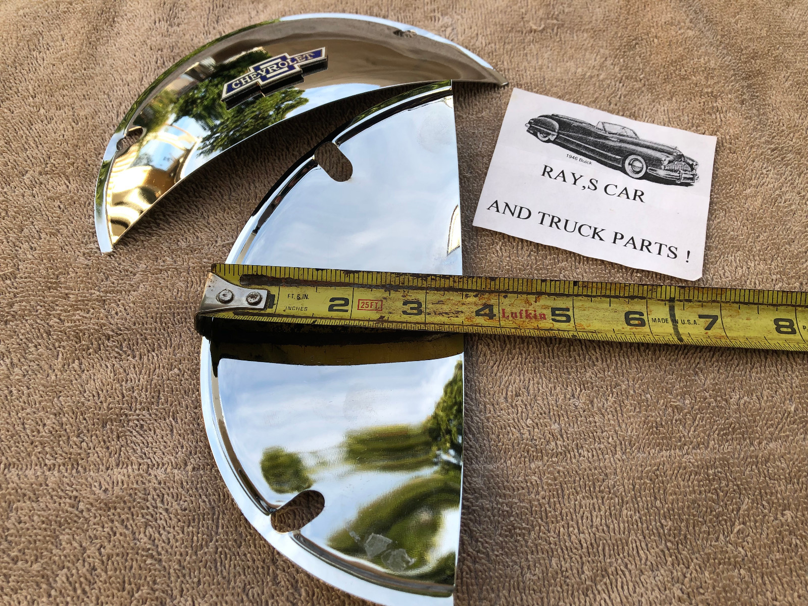 NEW PAIR OF 7 INCH VINTAGE STYLE HALF MOON HEAD LIGHT COVERS ! | eBay