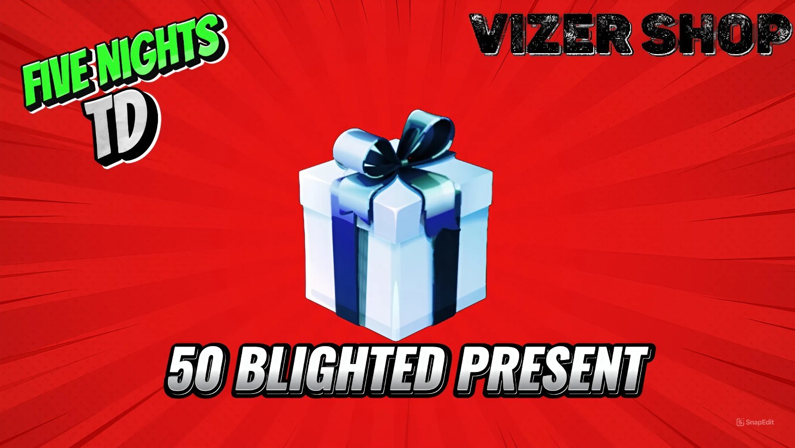 Roblox Five Nights TD (Roblox Tower Defense) 50 BLIGHTED PRESENT | eBay