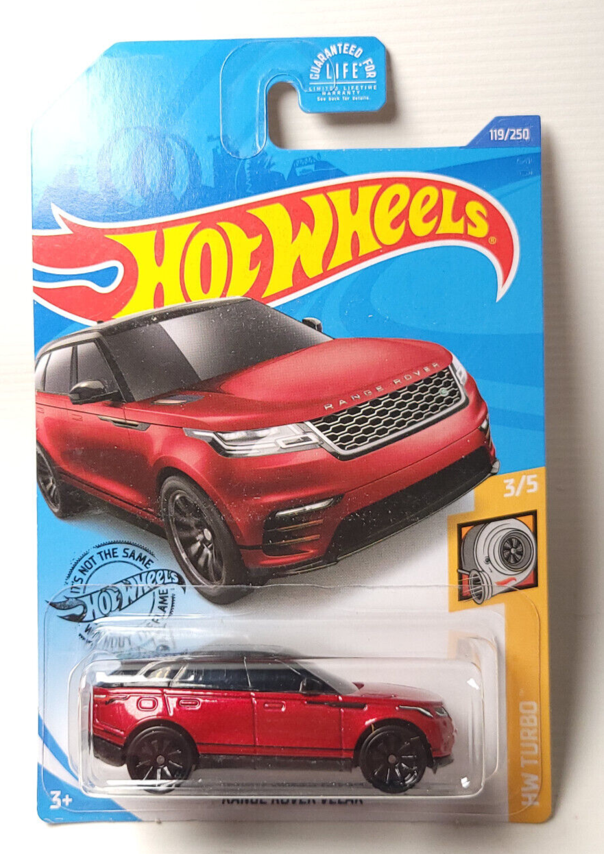 Hot Wheels Range Rover Velar red Turbo | eBay