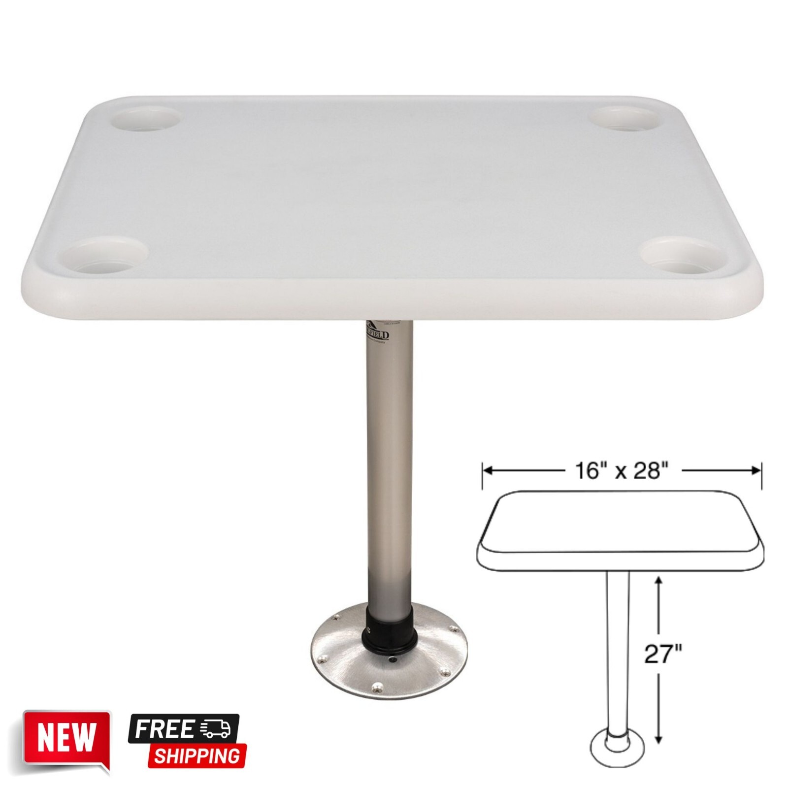 Cooking Table Rectangle Lightweight Swivel Top w/ Cup Holder for ...