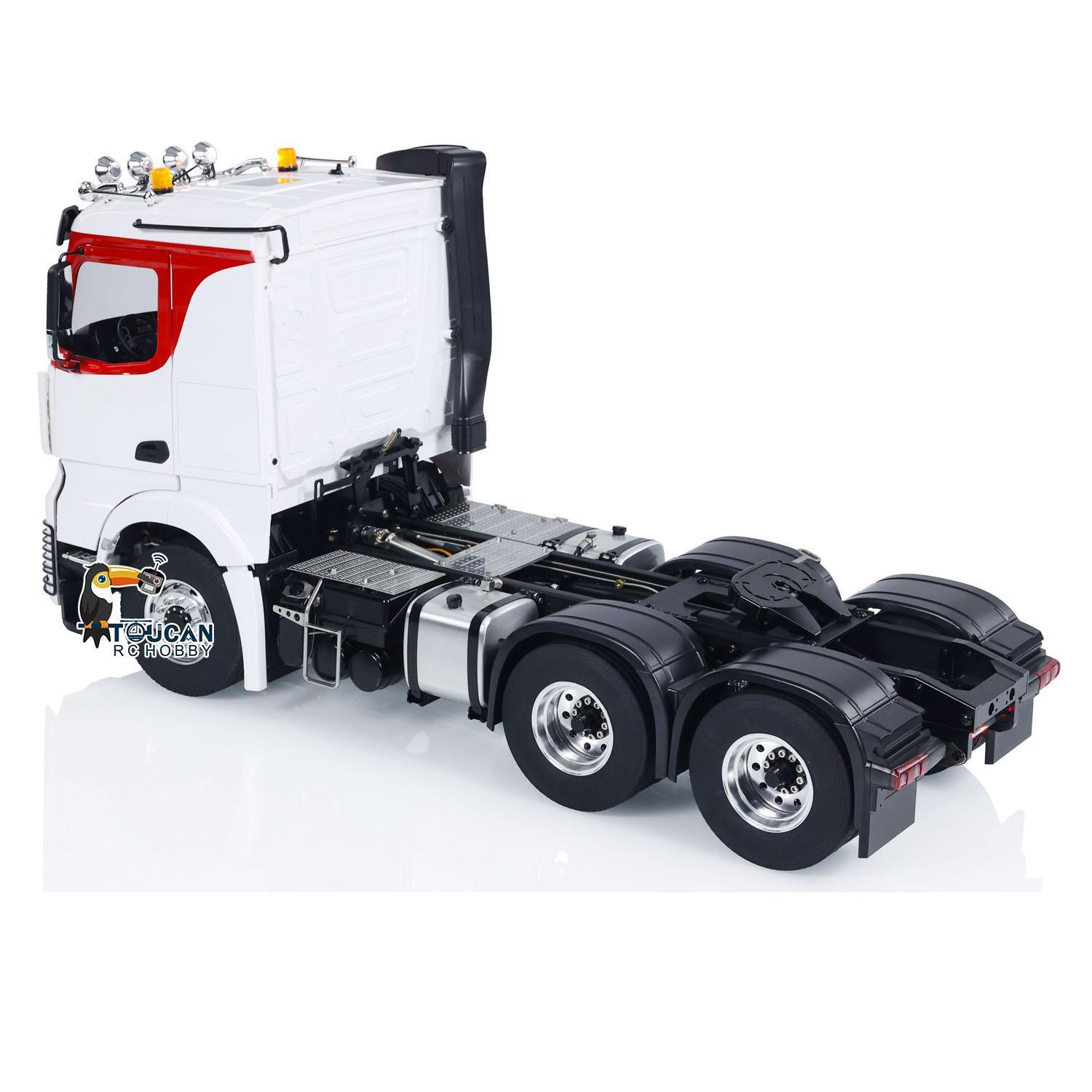 1/14 LESU RC Tractor Truck with 6x6 Metal Chassis RTR Painted Assembled ...