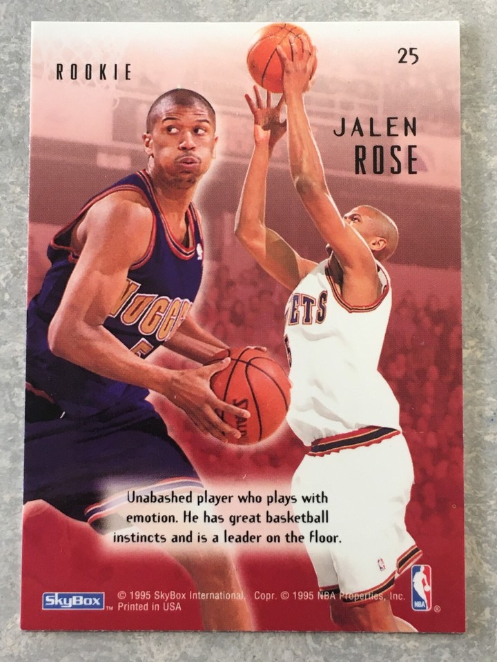 1995 SkyBox Emotion #25 - Jalen Rose - Denver Nuggets - Rookie Card | eBay