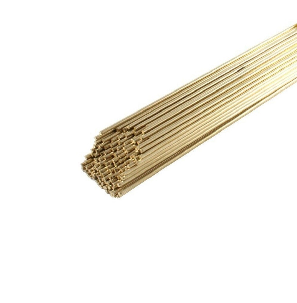 2 lbs Low Fuming Bronze Brazing Rod Bare RBCuZn-C 1/8” X 36" Bare ...