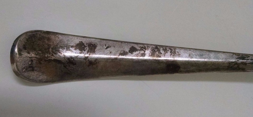 Vtg Silver Plated Salad Serving Set Spoon Fork Made in Italy 10" Heavy ...