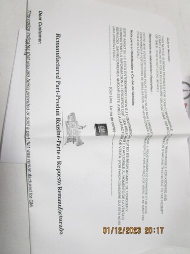 Mass Air Flow Sensor ACDelco 213-3423 19112538 Reman | eBay