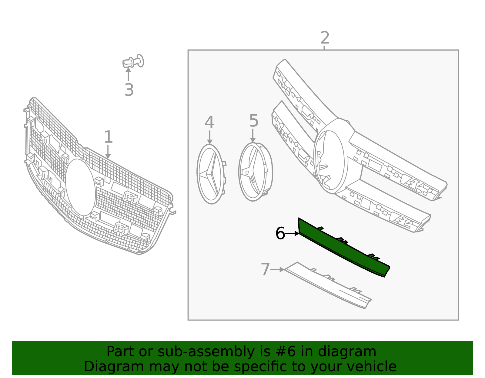 Mercedes-Benz 1668880785 Genuine OEM Upper Molding for sale online | eBay
