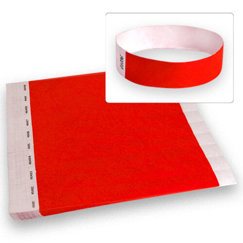 100,000 Count Wristbands, Pick Your Color, Tyvek Material, Security ...