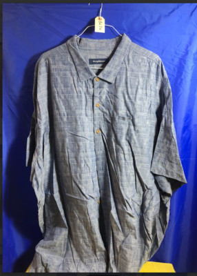 Men's Tommy Bahama Blue Short Sleeve Shirt Size 5XB | eBay