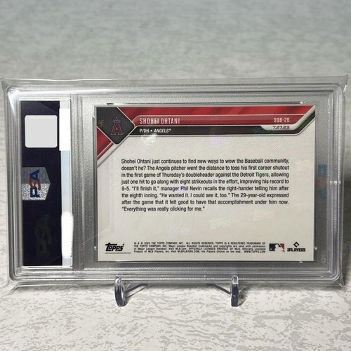 [It was not for sale] PSA10 Topps Now Shohei Ohtani's first shutout ...
