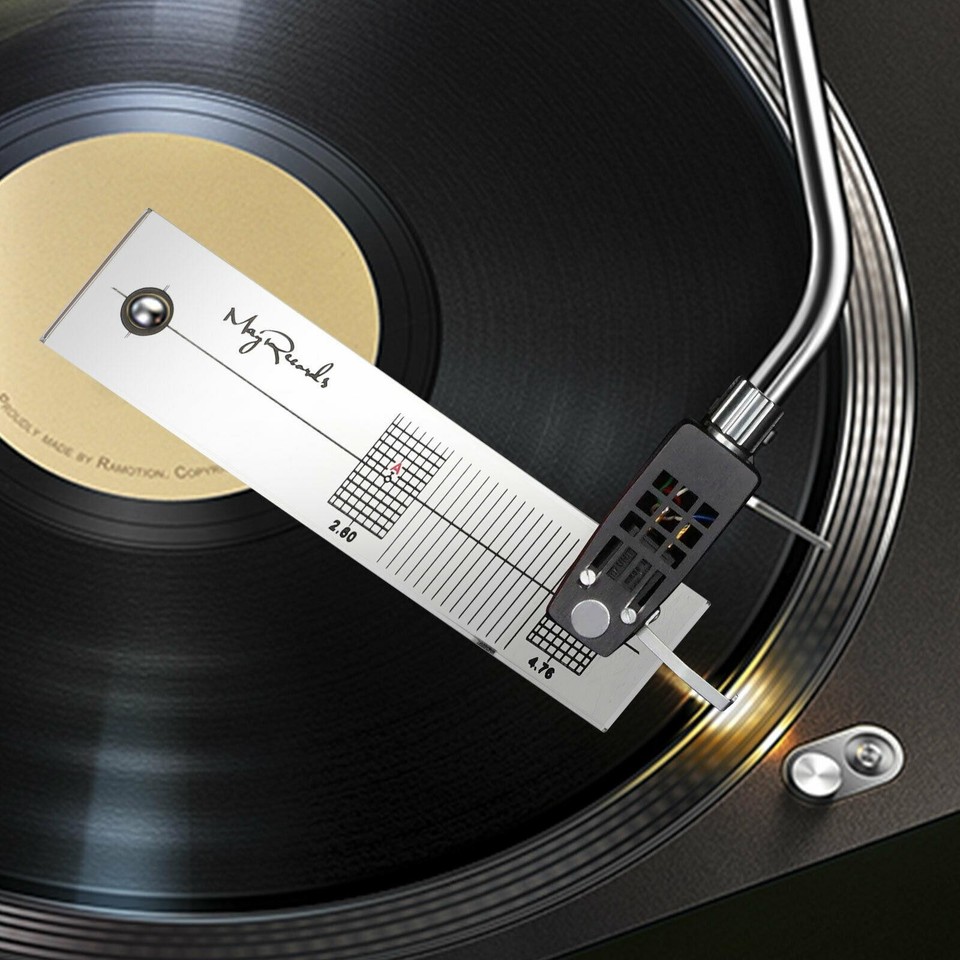 Cartridge Alignment Protractor Tool Phonograph LP Phono Stylus Record ...