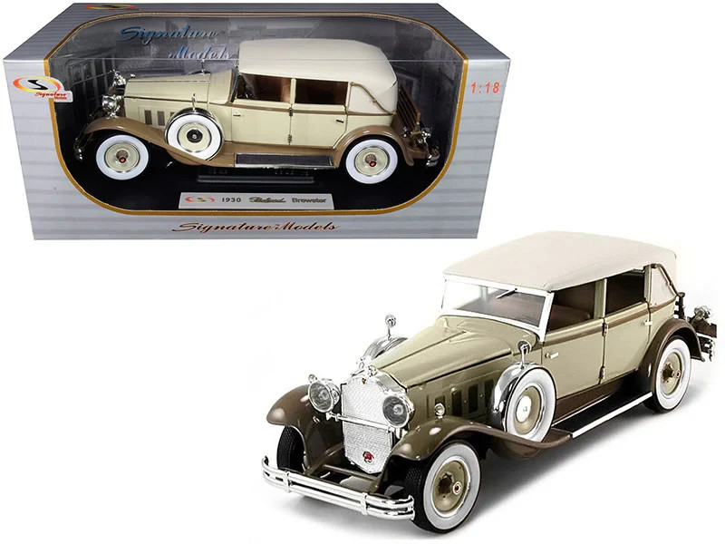 Signature Models 1930 Packard Brewster Tan/Brown 1:18 Diecast Car 18103 ...
