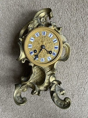 Rococo Pattern French Ormolu Clock | eBay UK
