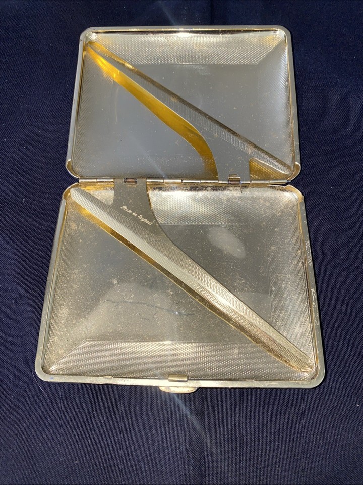 Vintage Black Leather Cigaret Case Made In England | eBay