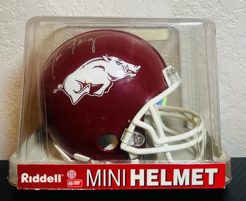 Signed Joe Ferguson #11 Arkansas Razorbacks Riddell Mini Helmet | eBay