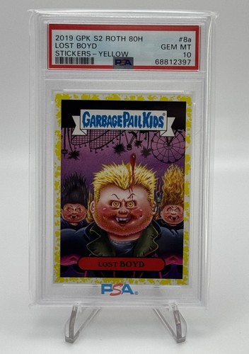 Garbage Pail Kids 2019 REVENGE HORROR-IBLE #8a LOST BOYD Yellow PSA 10 ...