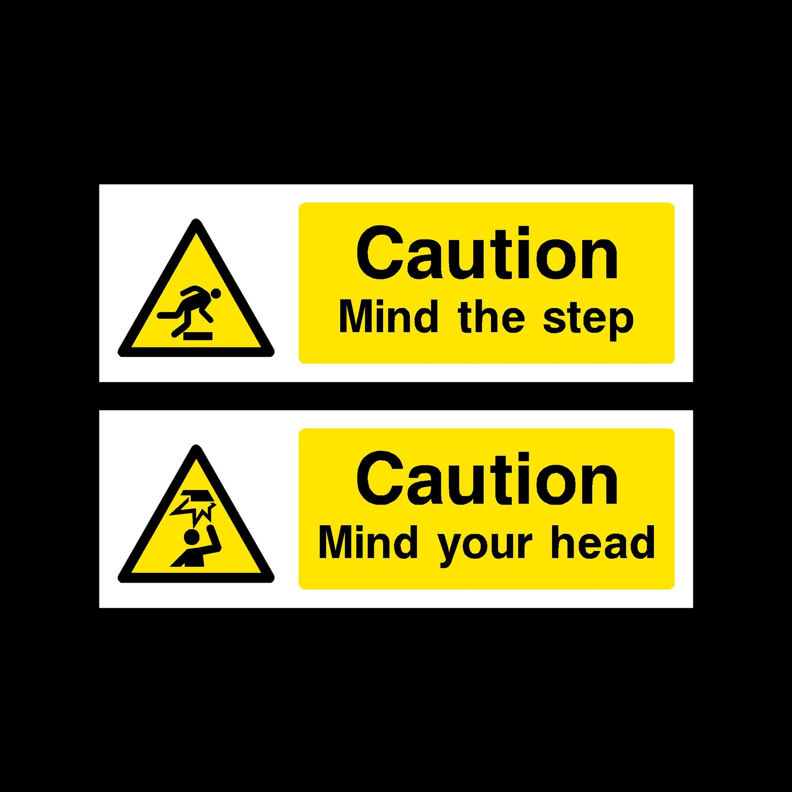 Mind your Head / Mind the Step Sign, Sticker - All Sizes & Materials ...