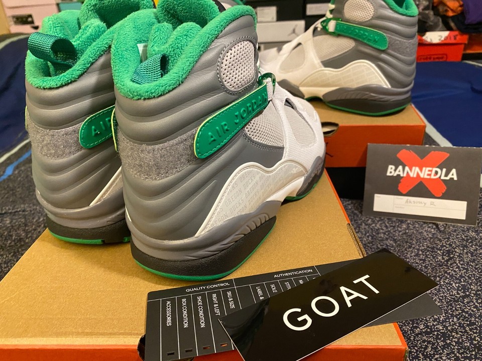 Nike Air Jordan Retro 8 VIII 10.5 11 11.5 Oregon Ducks PE Promo Sample ...