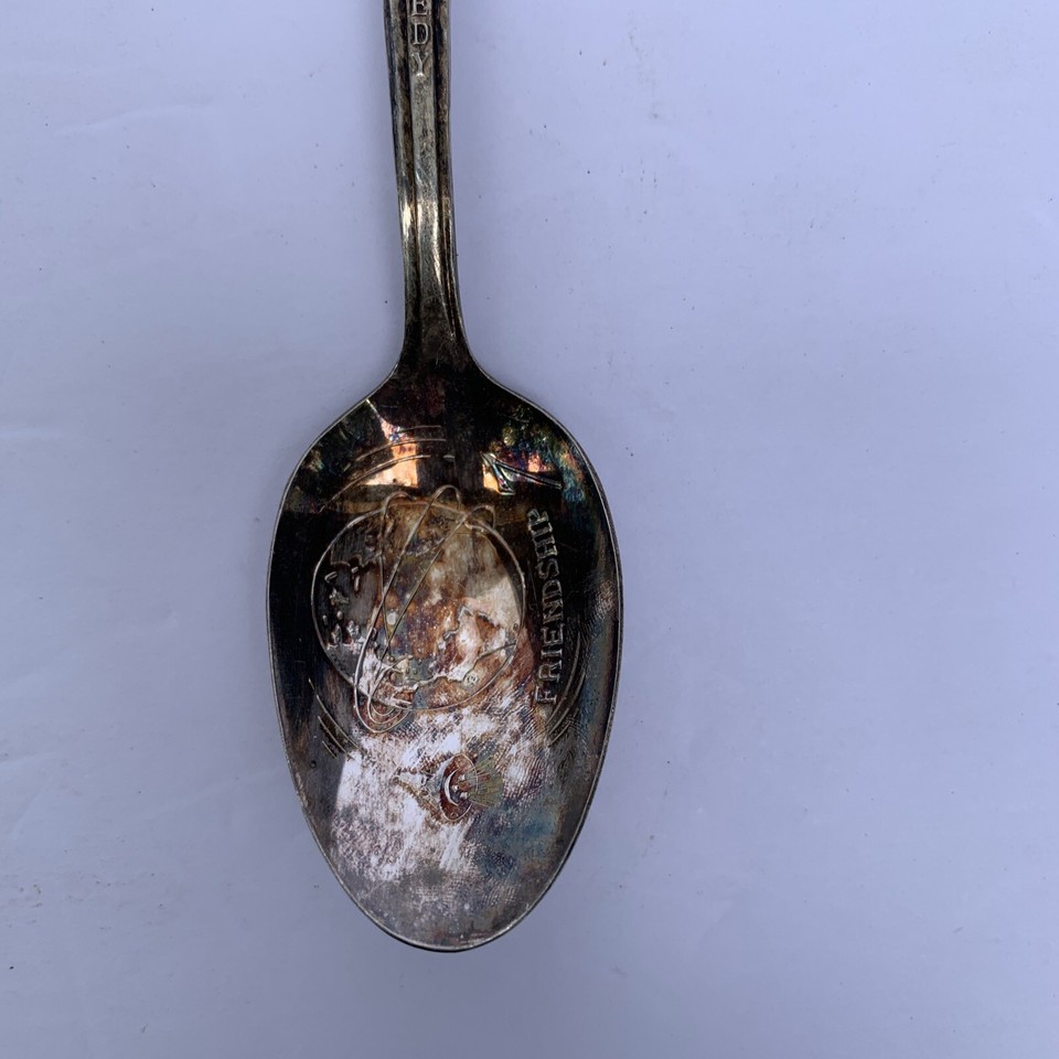 Set of 3 Wm Rogers Silverplate Presidents Com. Spoons Washington John ...