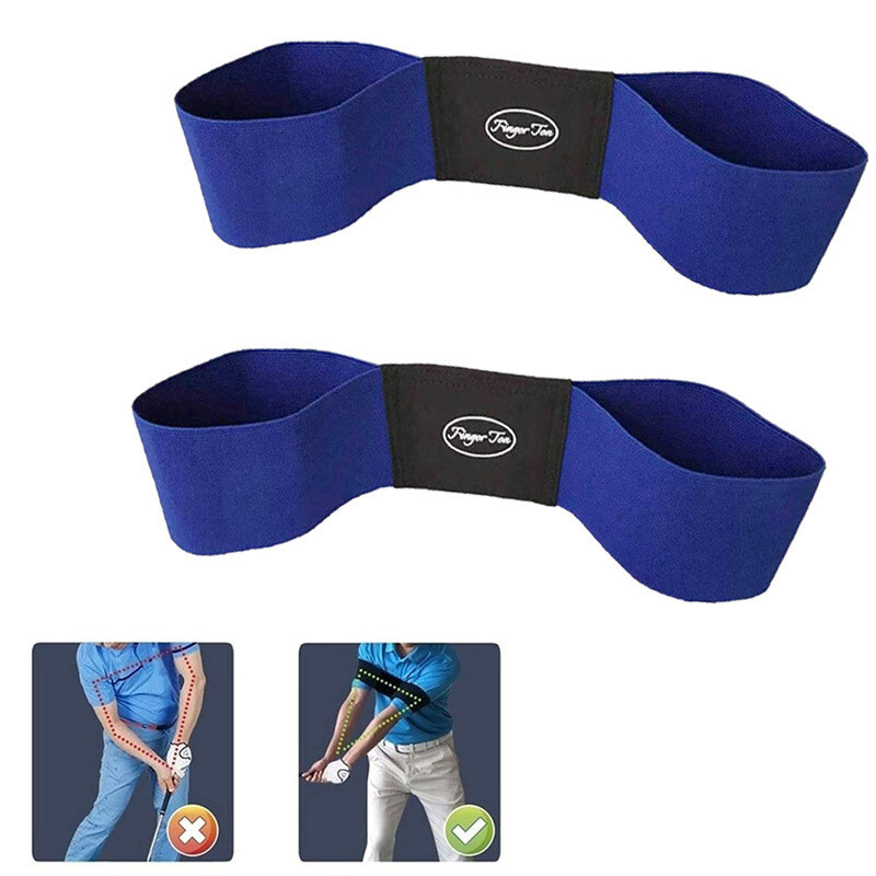 Professional Elastic Golf Swing Trainer Arm Belt Gesture Alignment ...