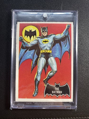 1966 Topps Batman #1 THE BATMAN (Black Bat) RC Rookie Card - EXMINT | eBay