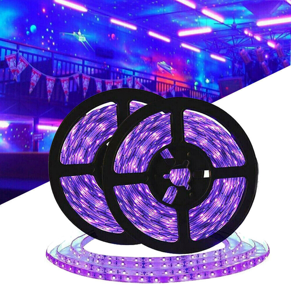 1-5M 12V UV Led Strip Light 395-405nm 3528 SMD 5050 Purple Tape Lamp ...
