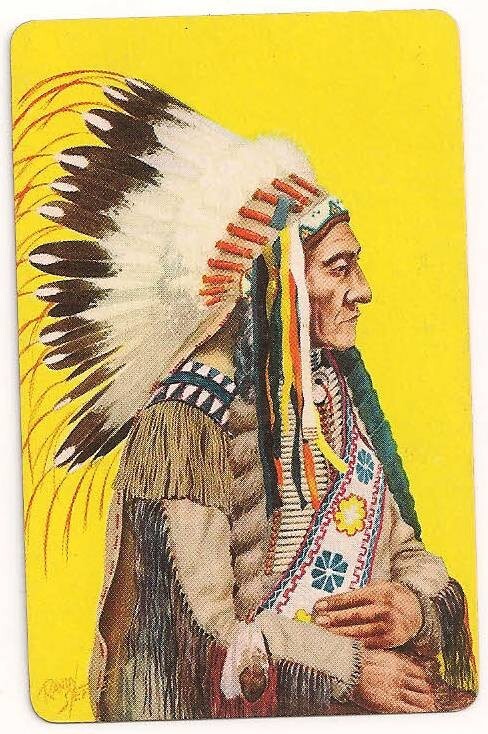 1956 Pack-O-Ten Native American Indian Trading Card #14 Sitting Bull | eBay