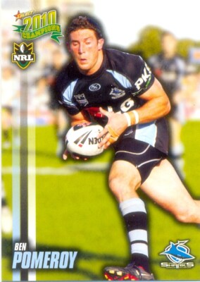 NRL Select 2010 Champions Common Card 47 Ben Pomeroy - Cronulla Sharks ...
