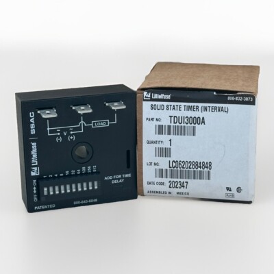 *Single* Littelfuse TDUI3000A Solid State Timer (interval) Relay Time ...