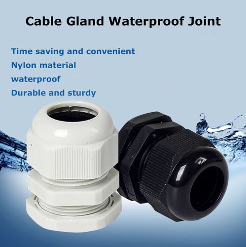 1/5/10Pcs PG7-25 Nylon Cable Gland Waterproof Joint Adjustable Black ...