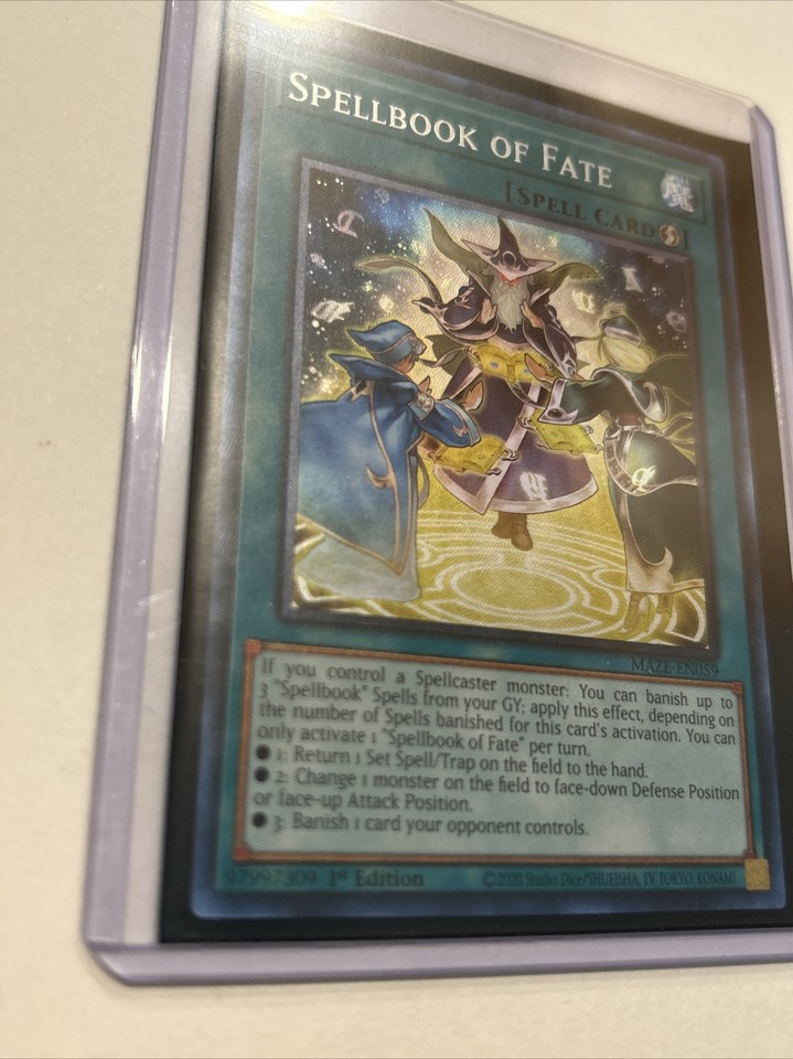 Yu-Gi-Oh! TCG Spellbook of Fate Maze of Memories MAZE-EN059 1st Edition ...