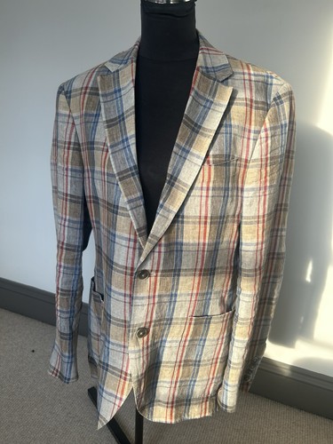 Hackett London Linen blazer 40 Races /wedding / event dapper ! | eBay UK