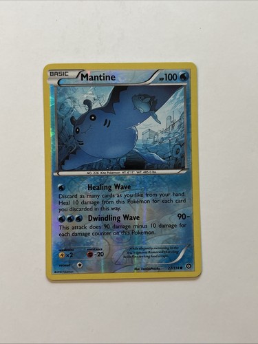 Mantine 27/114 Rev Reverse Holo XY Steam Siege Pokemon NM | eBay