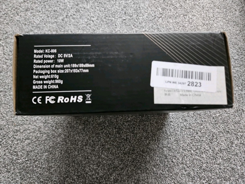 Portable CD Player with Bluetooth, Gueray Desktop CD Players for Home ...