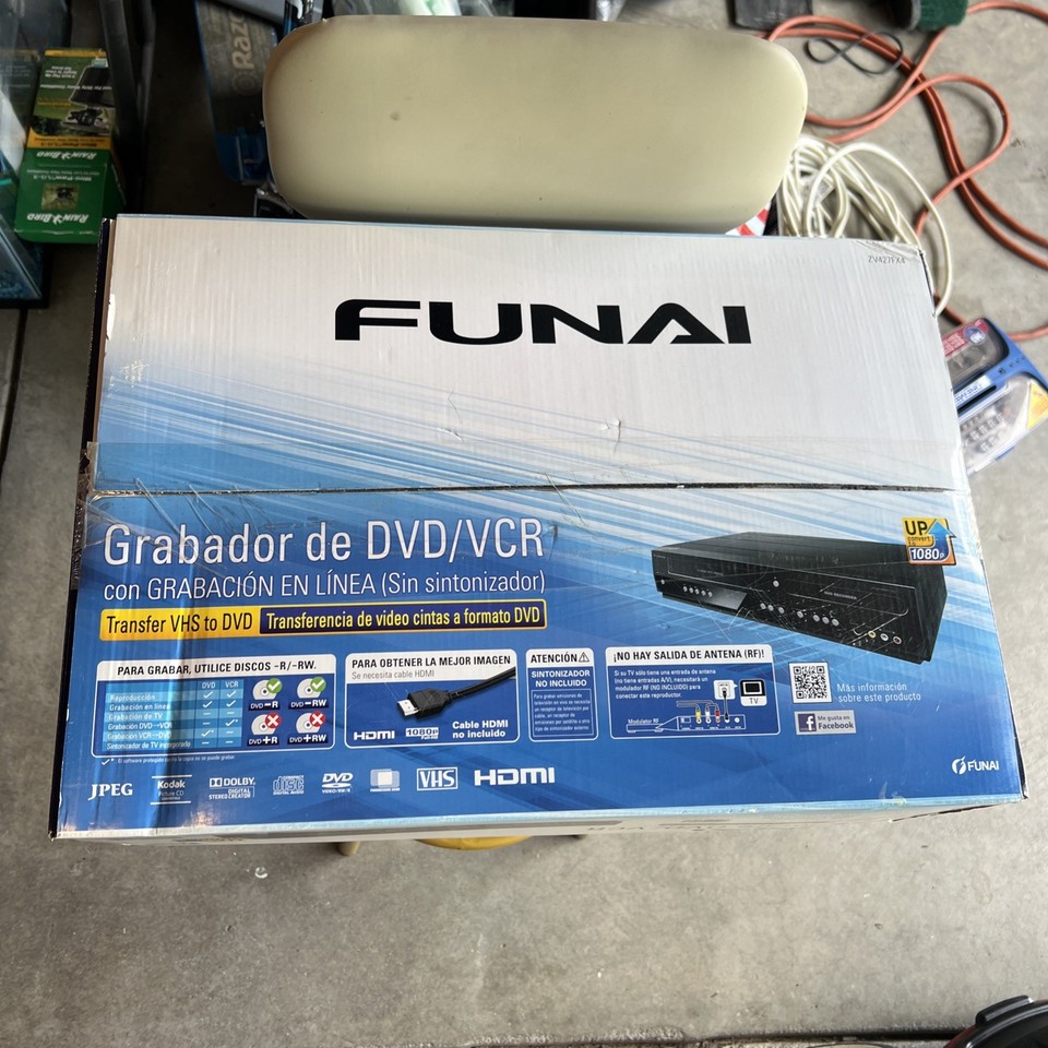 Funai ZV427FX4 DVD Recorder VCR Combo Player VHS Transfer BRAND NEW | eBay
