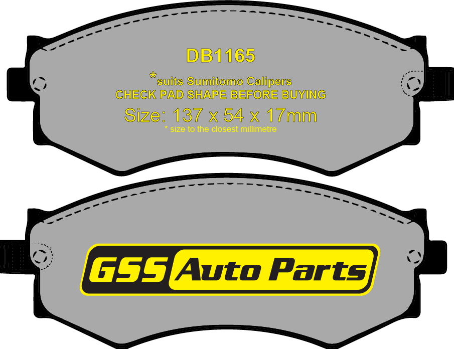 Front T/P by Bendix Brake Pads DB1165TP DB1165 suits Sumitomo Calipers suits Cor | eBay
