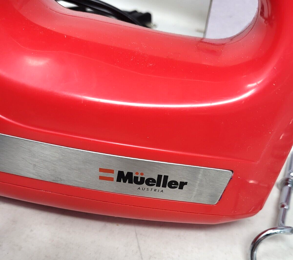 Mueller Electric Hand Mixer 5 Speed 250W Turbo with Snap-On Storage ...