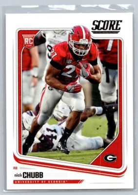 2018 Score #365 Nick Chubb Rookie Card Cleveland Browns | eBay
