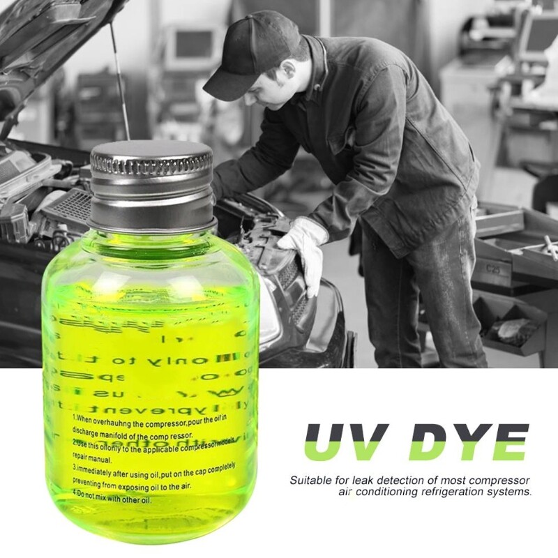 60ml Fluorescent UV Dye Oil Leak Detection Test for Car A/C Pipeline ...