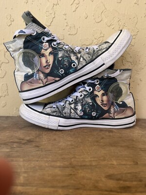 Converse Wonder Woman Chuck Taylor High Tops Men's Size 6 Women's Size ...