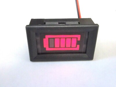 BBT Marine Grade Red LED 12 volt Battery Level Meter | eBay