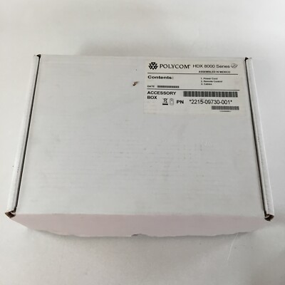 POLYCOM HDX 8000 Series Accessory Box Power Cord, & Cables, NO REMOTE ...
