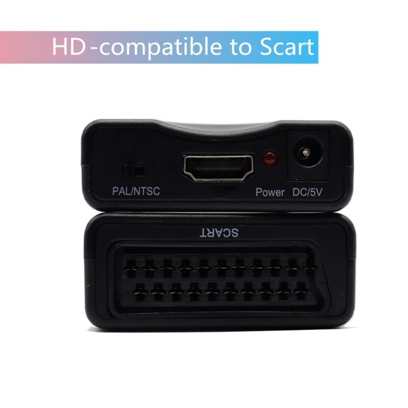 1080P SCART To Video Upscale Converter Signal Adapter For TV | eBay