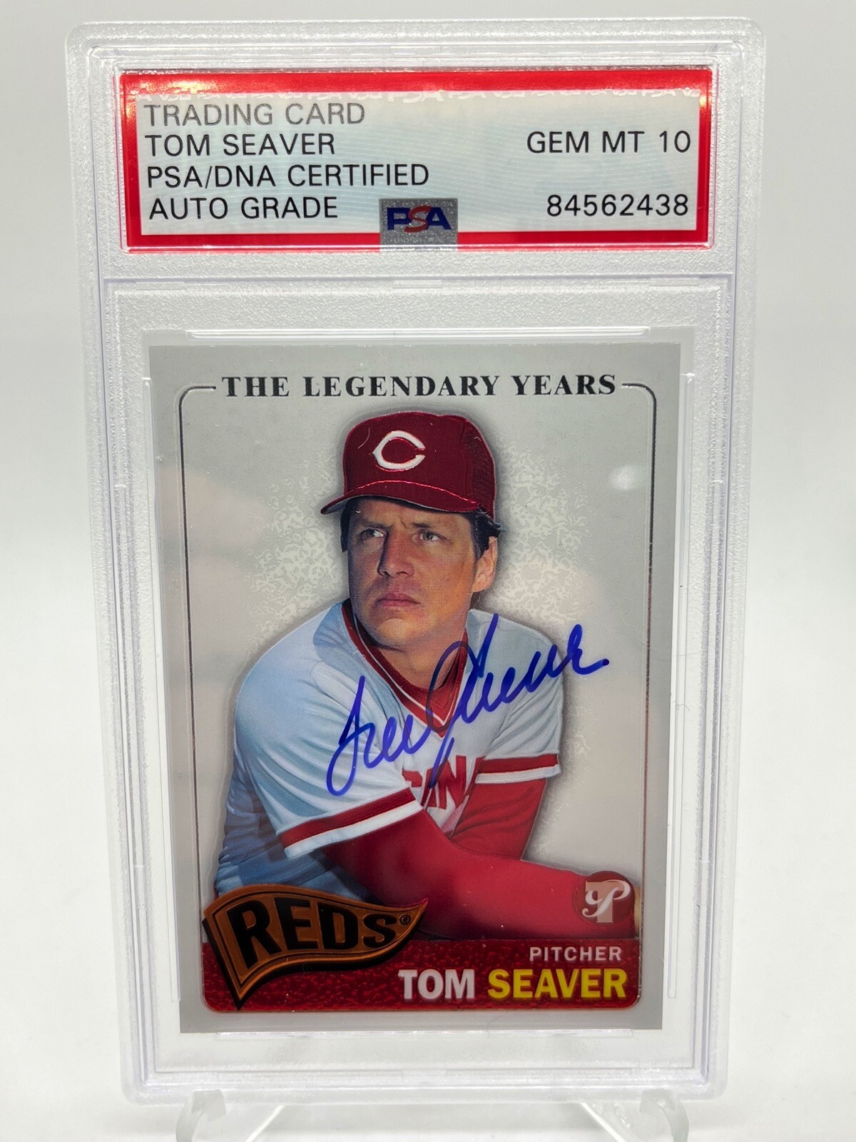 Tom Seaver Reds 2005 Topps Pristine Legends Signed Autograph PSA DNA ...