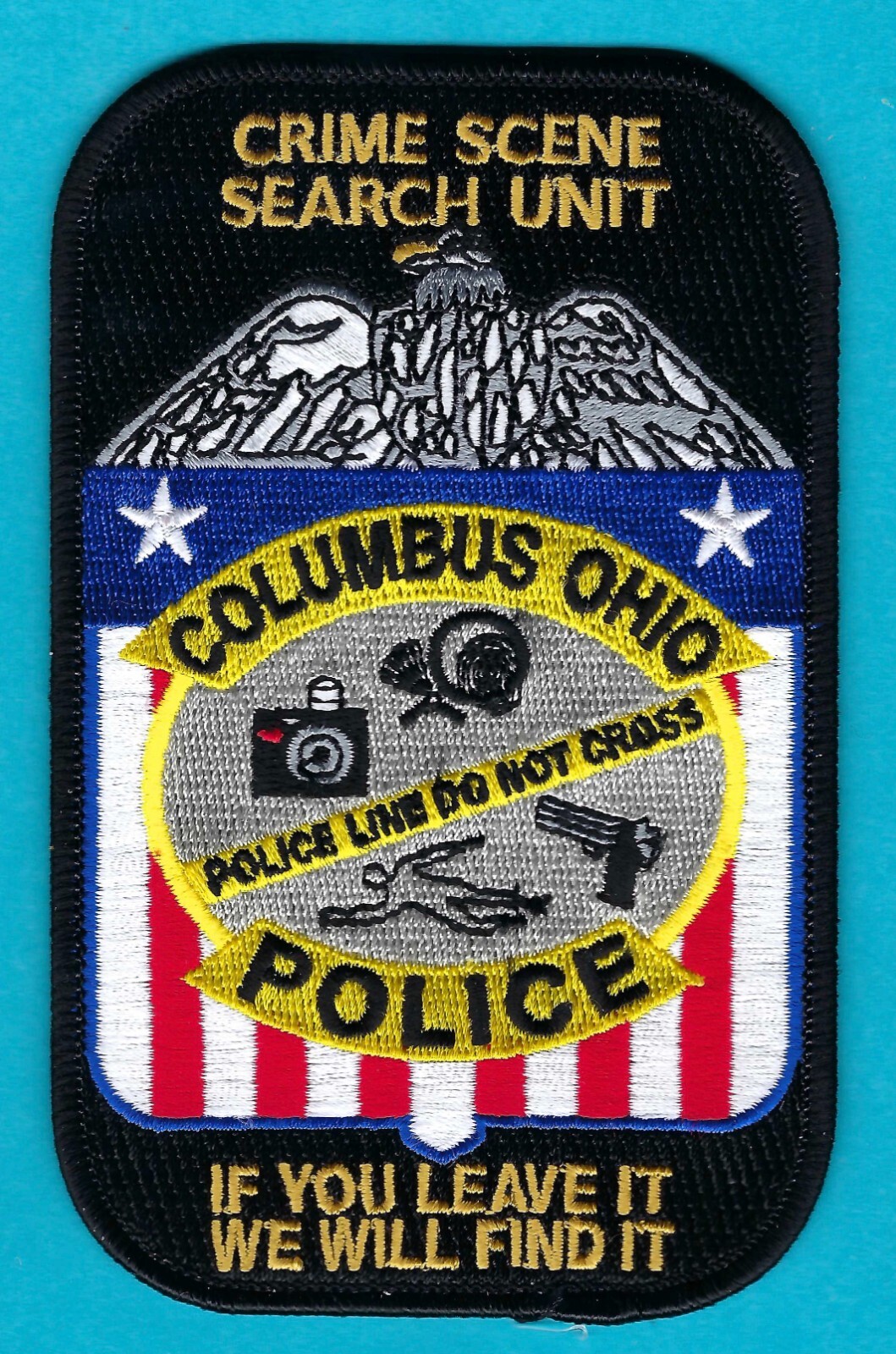 COLUMBUS OHIO POLICE CSI CRIME SCENE SEARCH UNIT SHOULDER PATCH | eBay